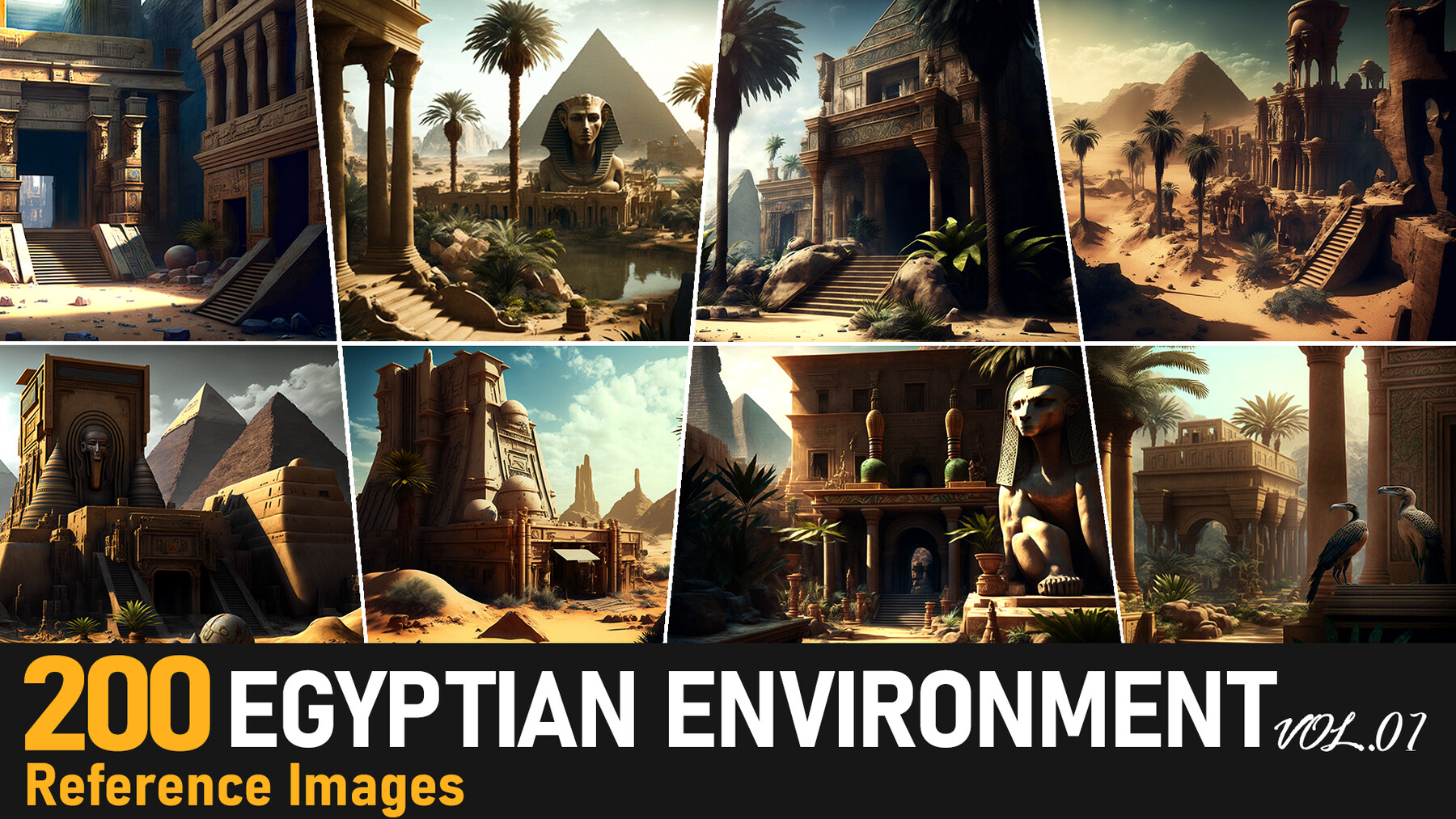 ArtStation - Egyptian Environment VOL.01|4K Reference Images | Artworks