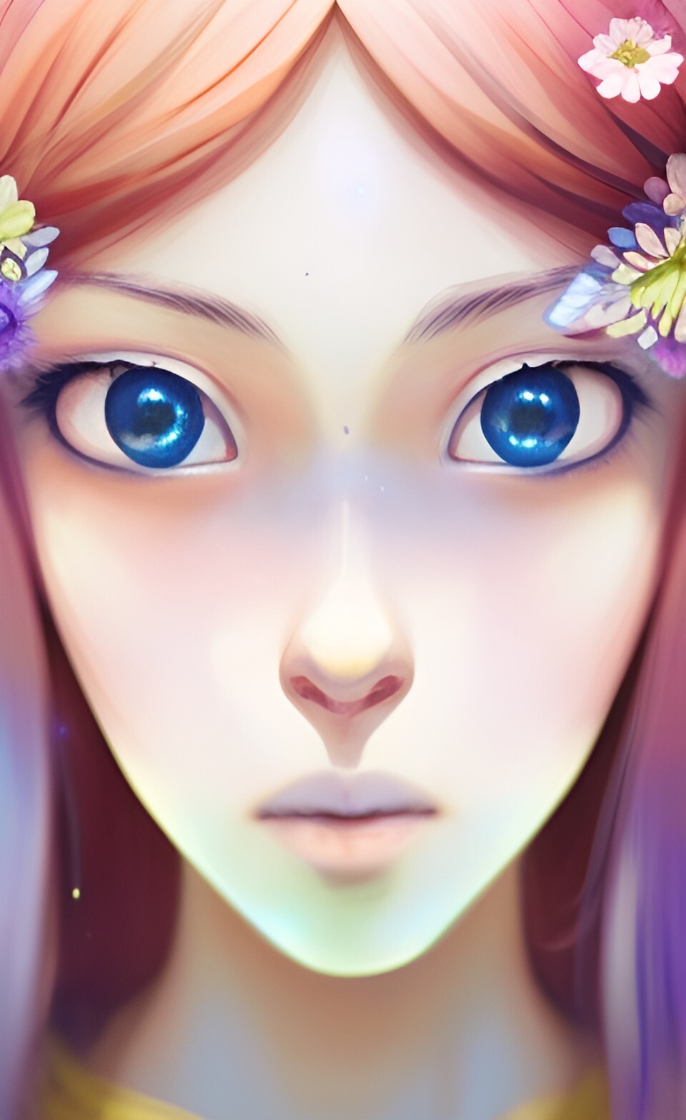 ArtStation - super girl wearing crown of flowers 14400 jpg pack wombo ...