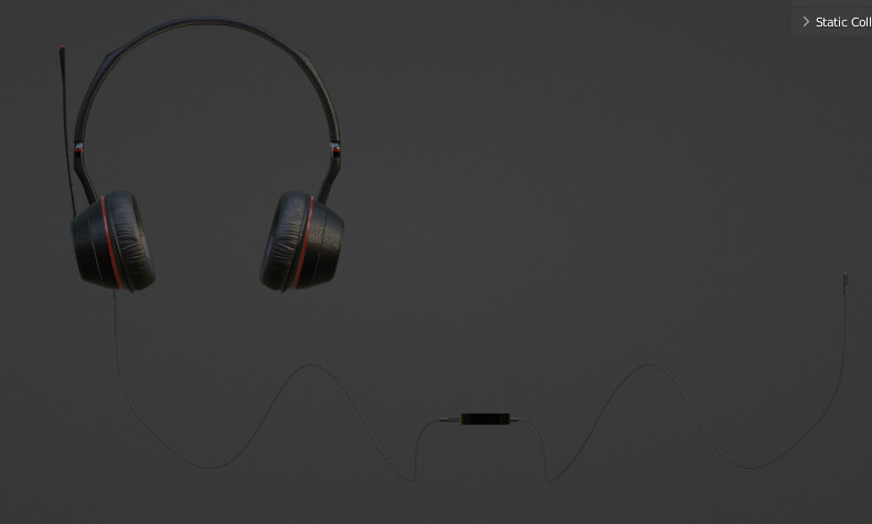ArtStation - HeadPhones Blender Procedural materails only. | Resources