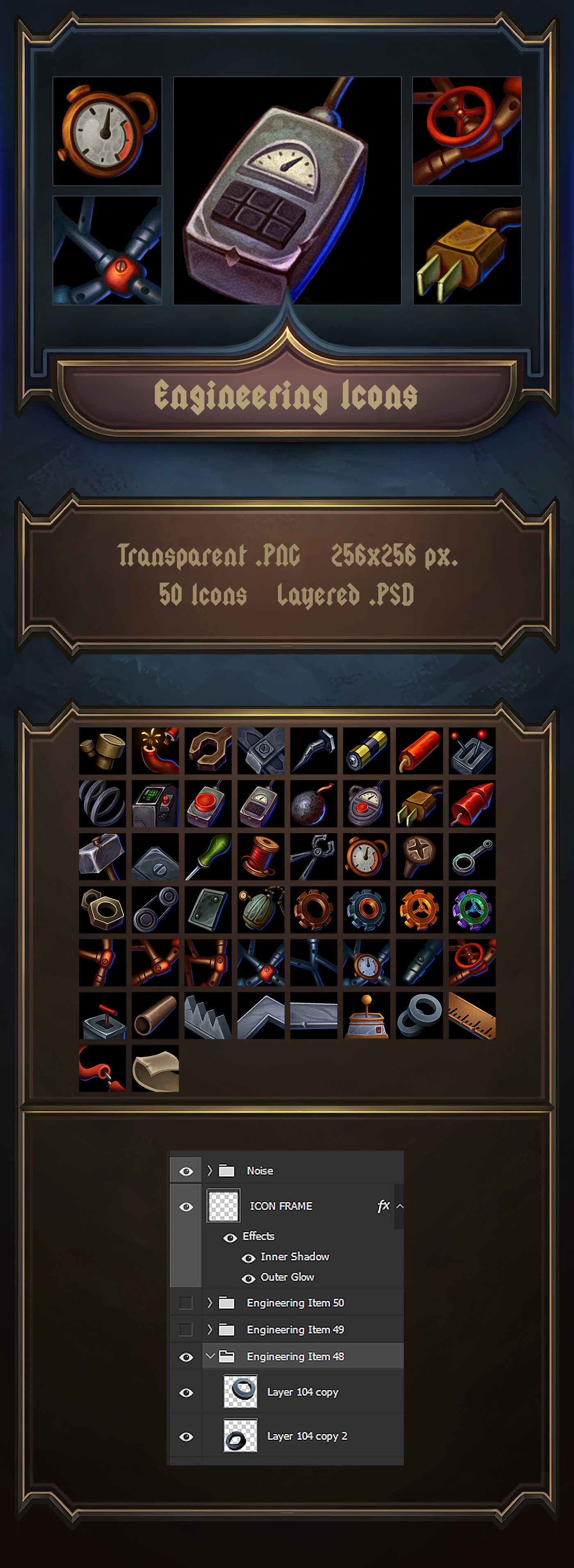 ArtStation - Engineering Craft Icons | Game Assets