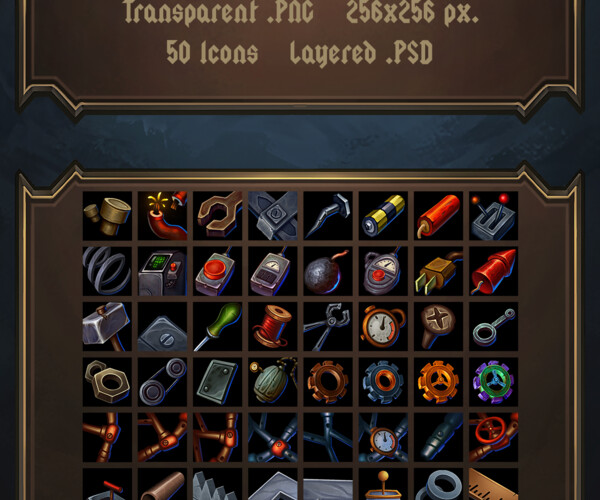 ArtStation - Engineering Craft Icons | Game Assets