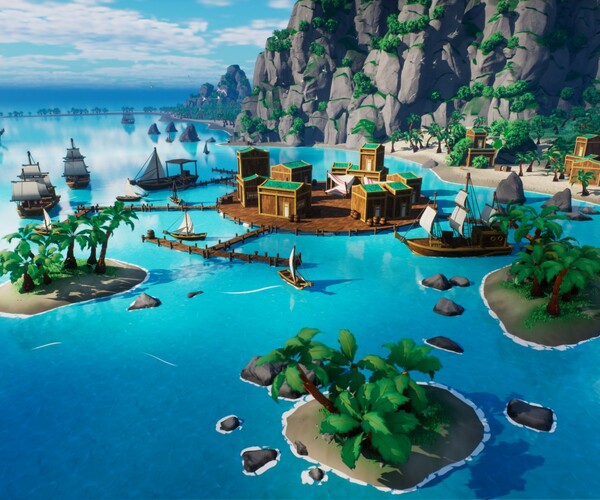 ArtStation - Stylized beach environment | Game Assets