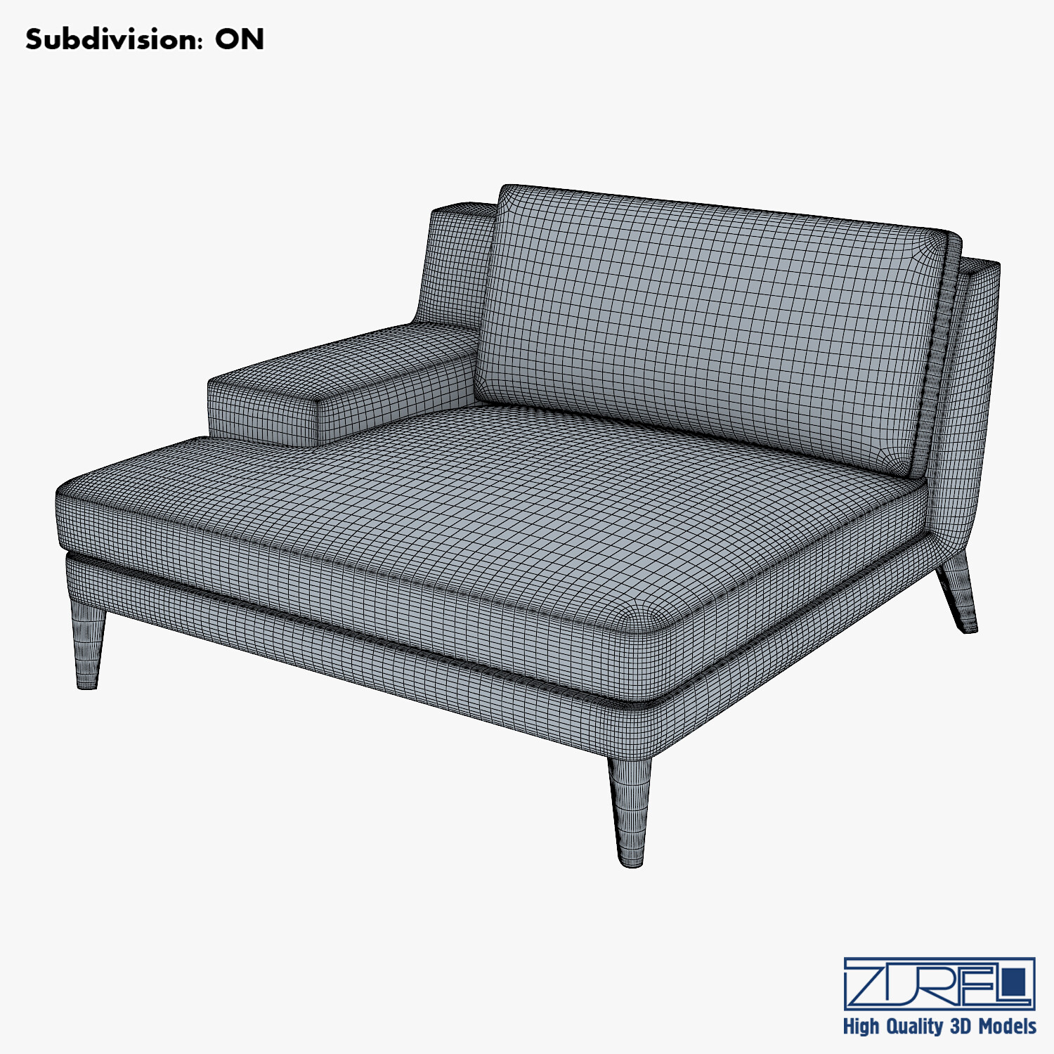 ArtStation - Roche Bobois Playlist Large 3 Seat Chaise | Resources