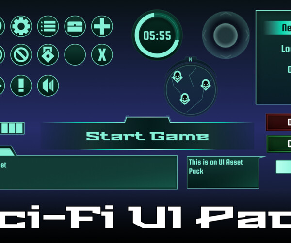 ArtStation - FREE Sci-Fi UI Game Asset Pack | Game Assets