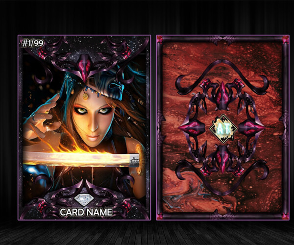 ArtStation - TCG card template V8 | Artworks