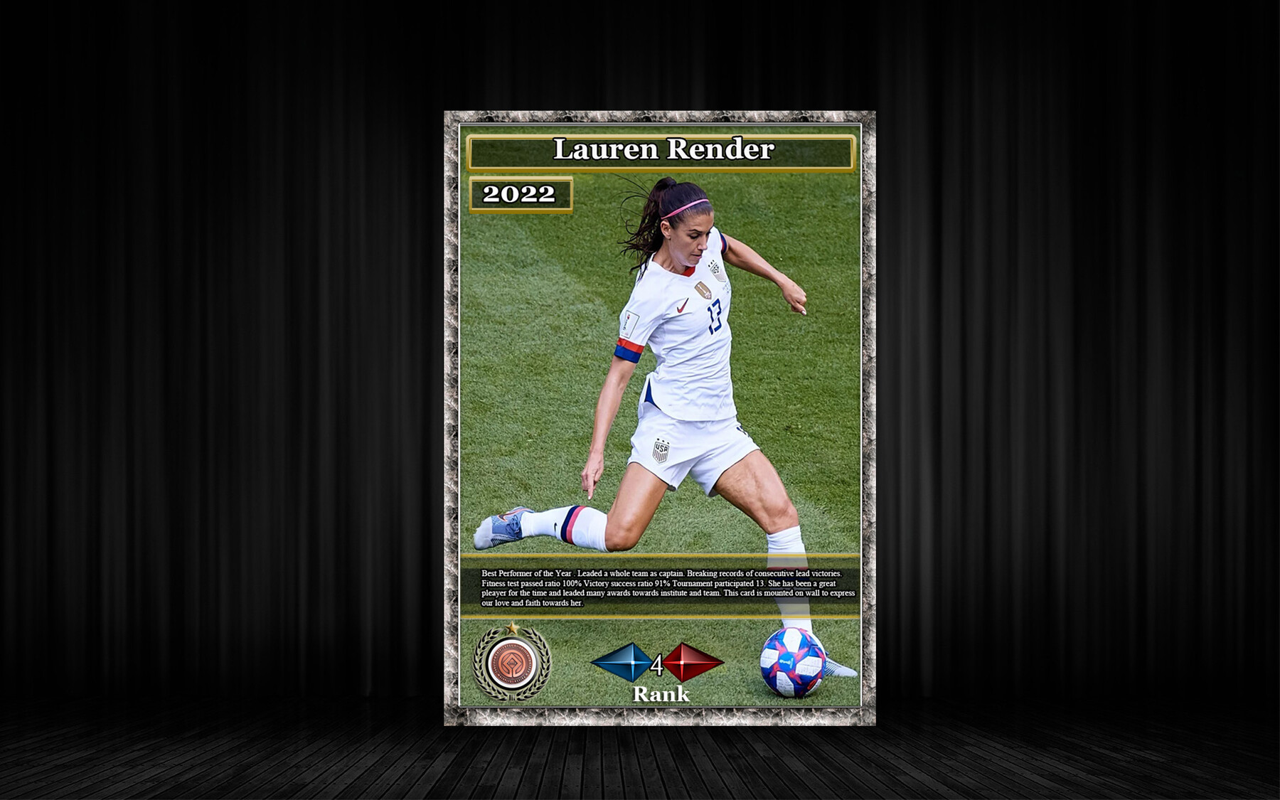 ArtStation - Sports Trading Card template | Artworks