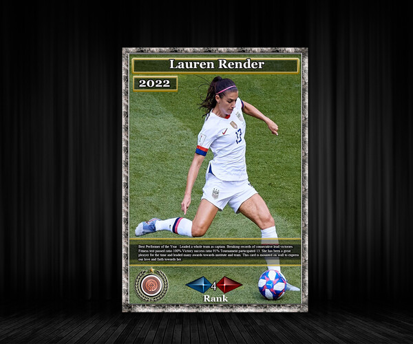 ArtStation - Sports Trading Card template | Artworks