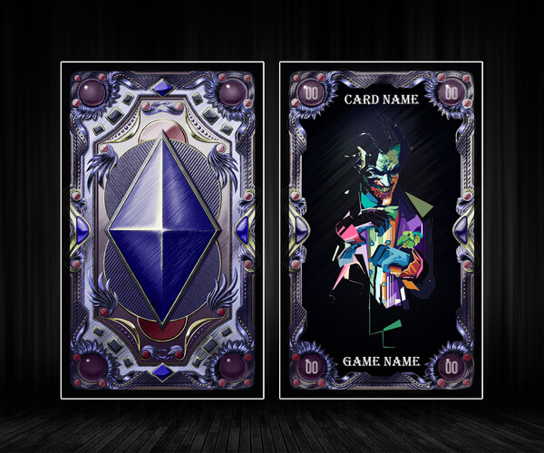 ArtStation - Game Card PSD Template V2 | Artworks