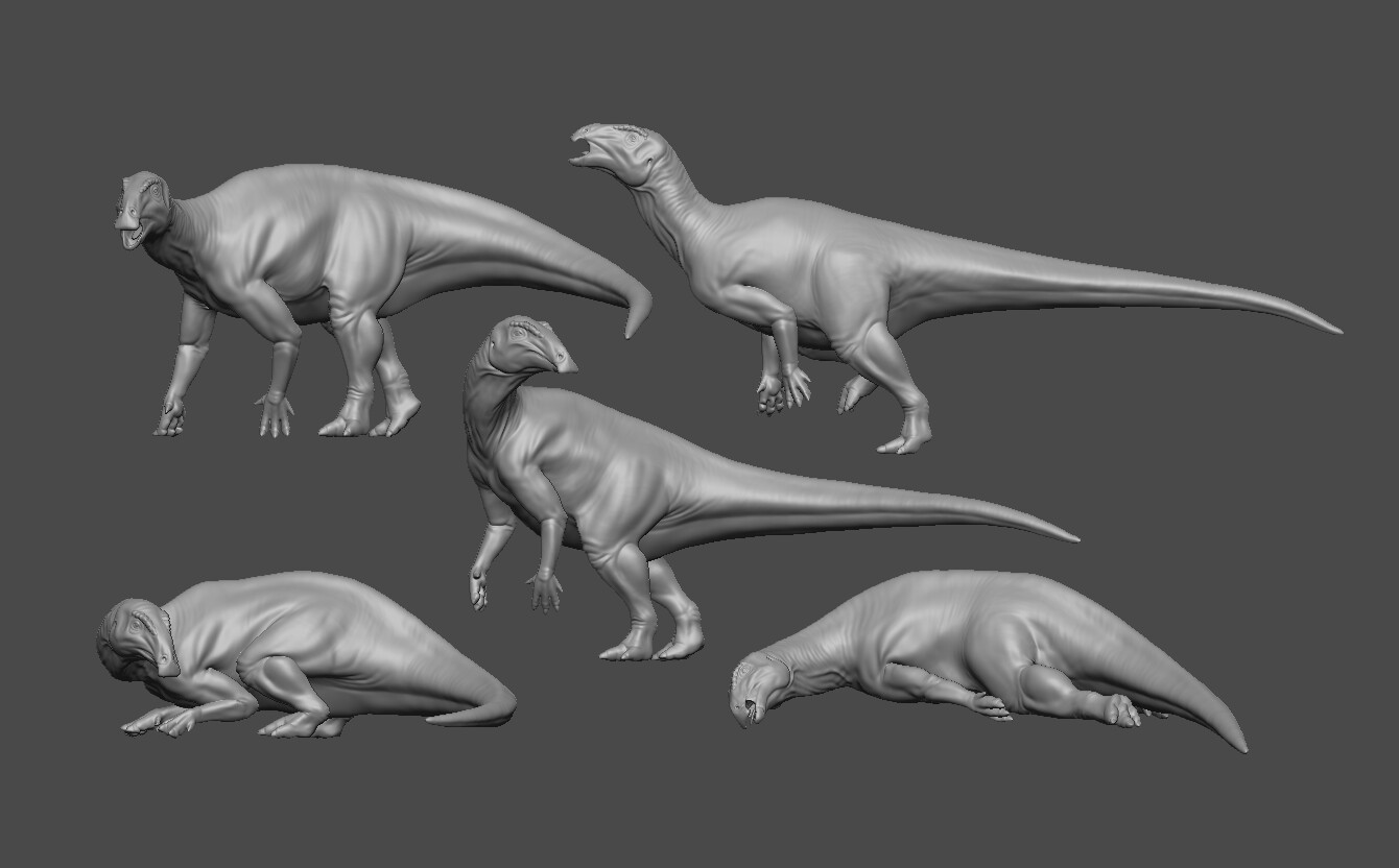 ArtStation - Dinosaur Pose Pack 01 | Resources