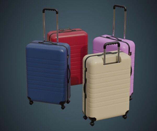 ArtStation - Rolling Suitcase 1A | Game Assets