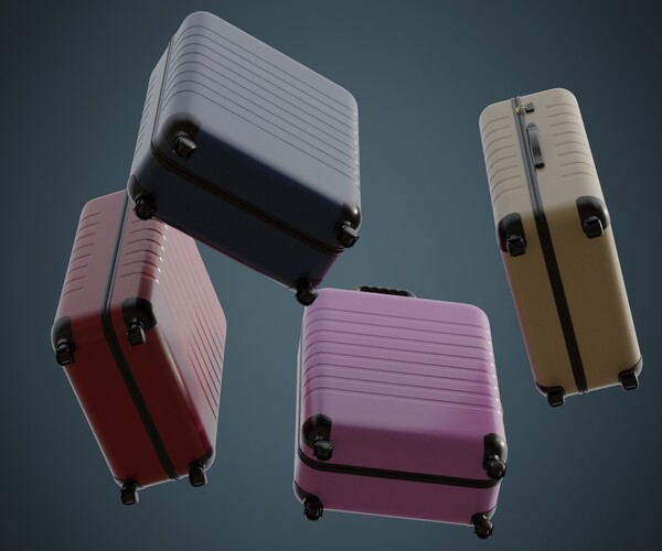 ArtStation - Rolling Suitcase 1A | Game Assets
