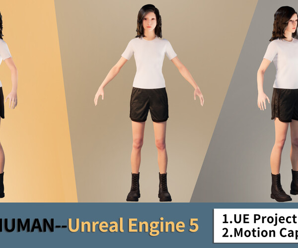 ArtStation - Medium long hair women--Metahuman/Unreal engine | Game Assets