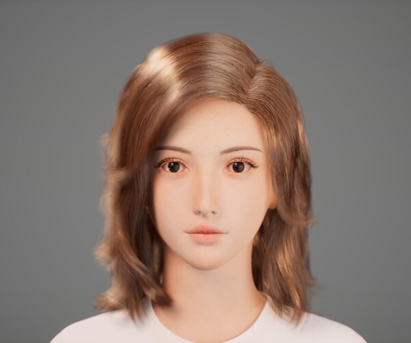 ArtStation - Medium long hair women--Metahuman/Unreal engine | Game Assets
