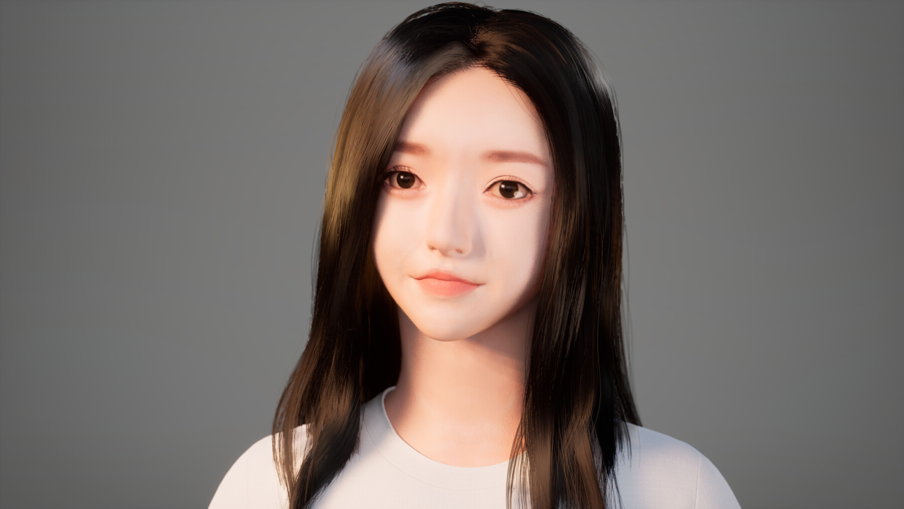 ArtStation - Cute face girl with long hair--Metahuman/Unreal engine ...