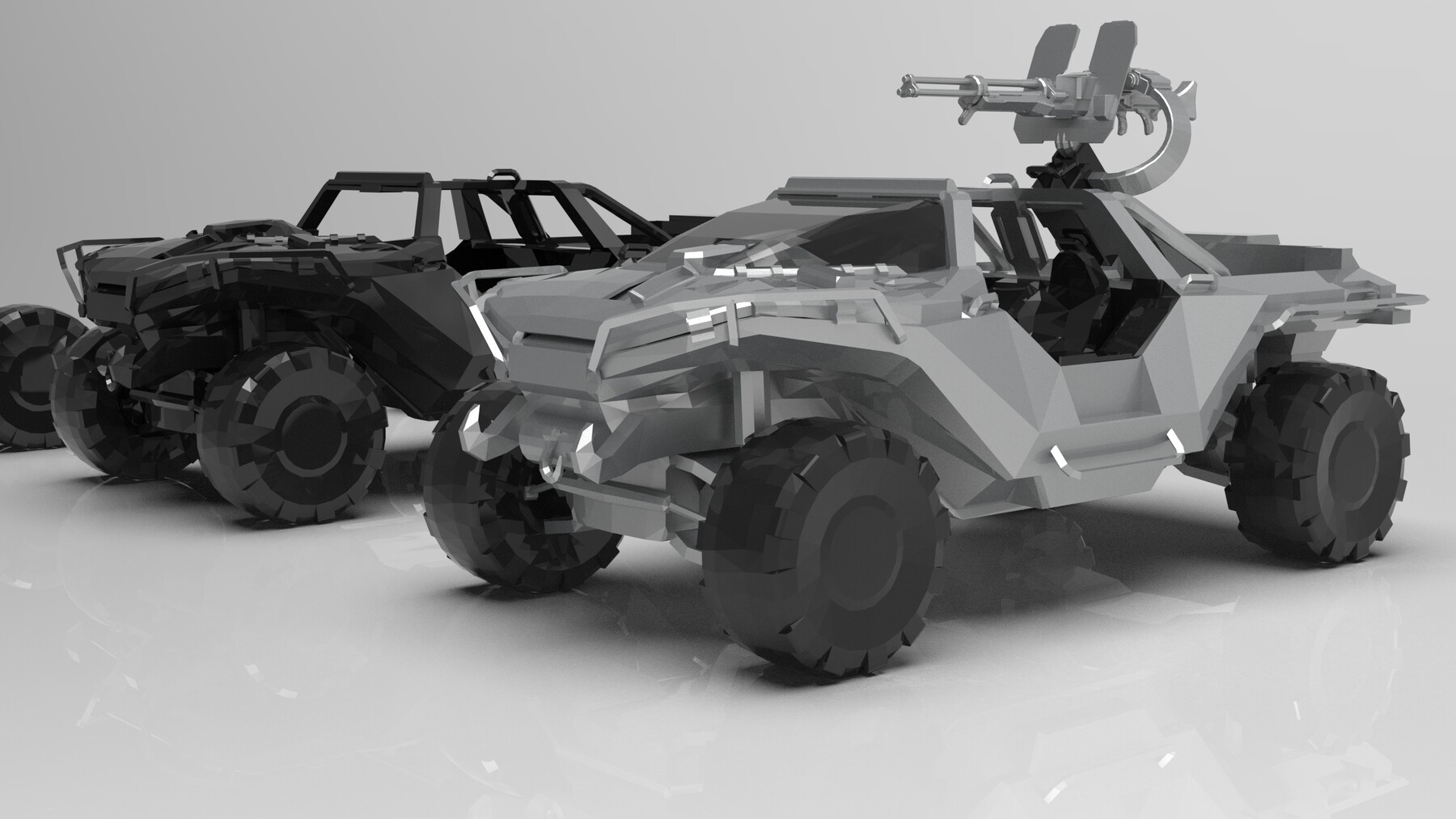 ArtStation - UNSC WARTHOG | Game Assets