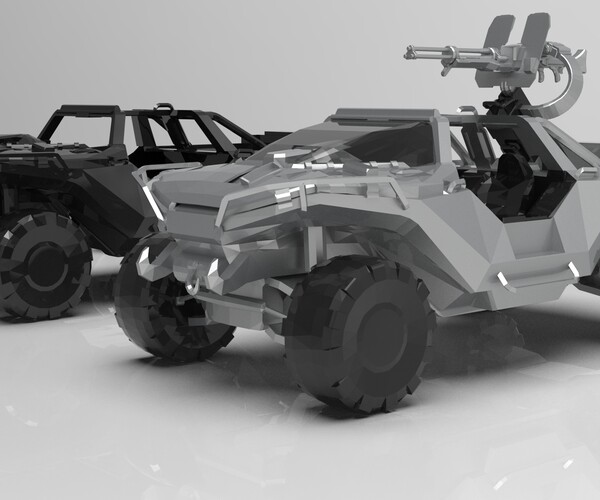 ArtStation - UNSC WARTHOG | Game Assets