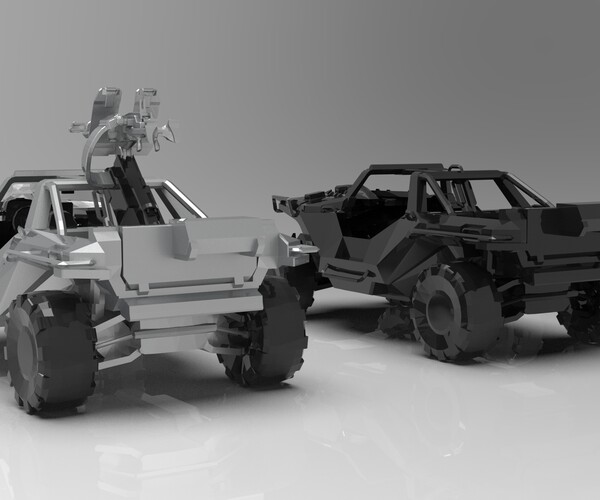 ArtStation - UNSC WARTHOG | Game Assets