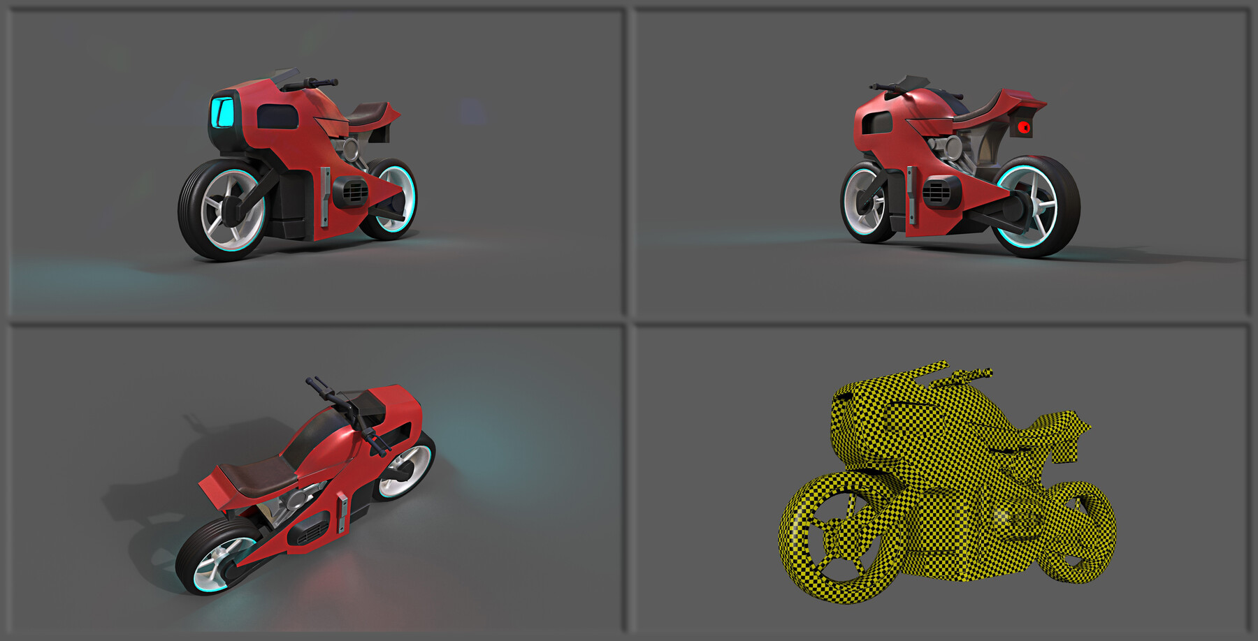 ArtStation - Sci- fi Bikes Pack Game Ready | Game Assets