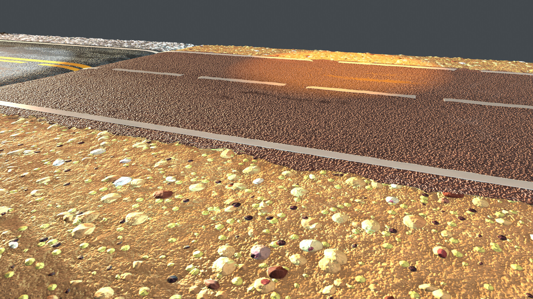 ArtStation - Road Texture Material Procedural (sbsar + 4 PBR texture ...