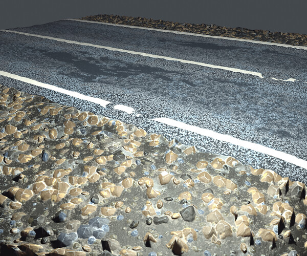 ArtStation - Road Texture Material Procedural (sbsar + 4 PBR texture ...