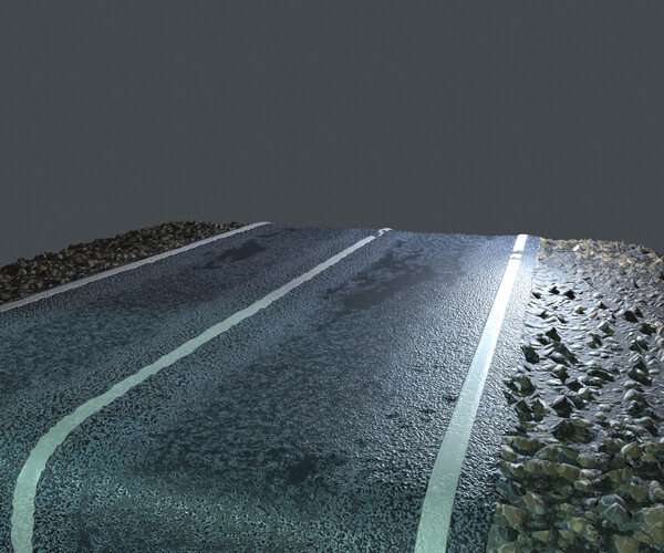 ArtStation - Road Texture Material Procedural (sbsar + 4 PBR texture ...