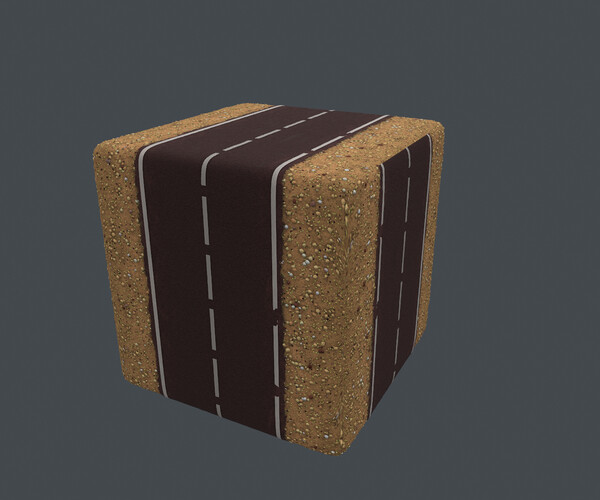 ArtStation - Road Texture Material Procedural (sbsar + 4 PBR texture ...