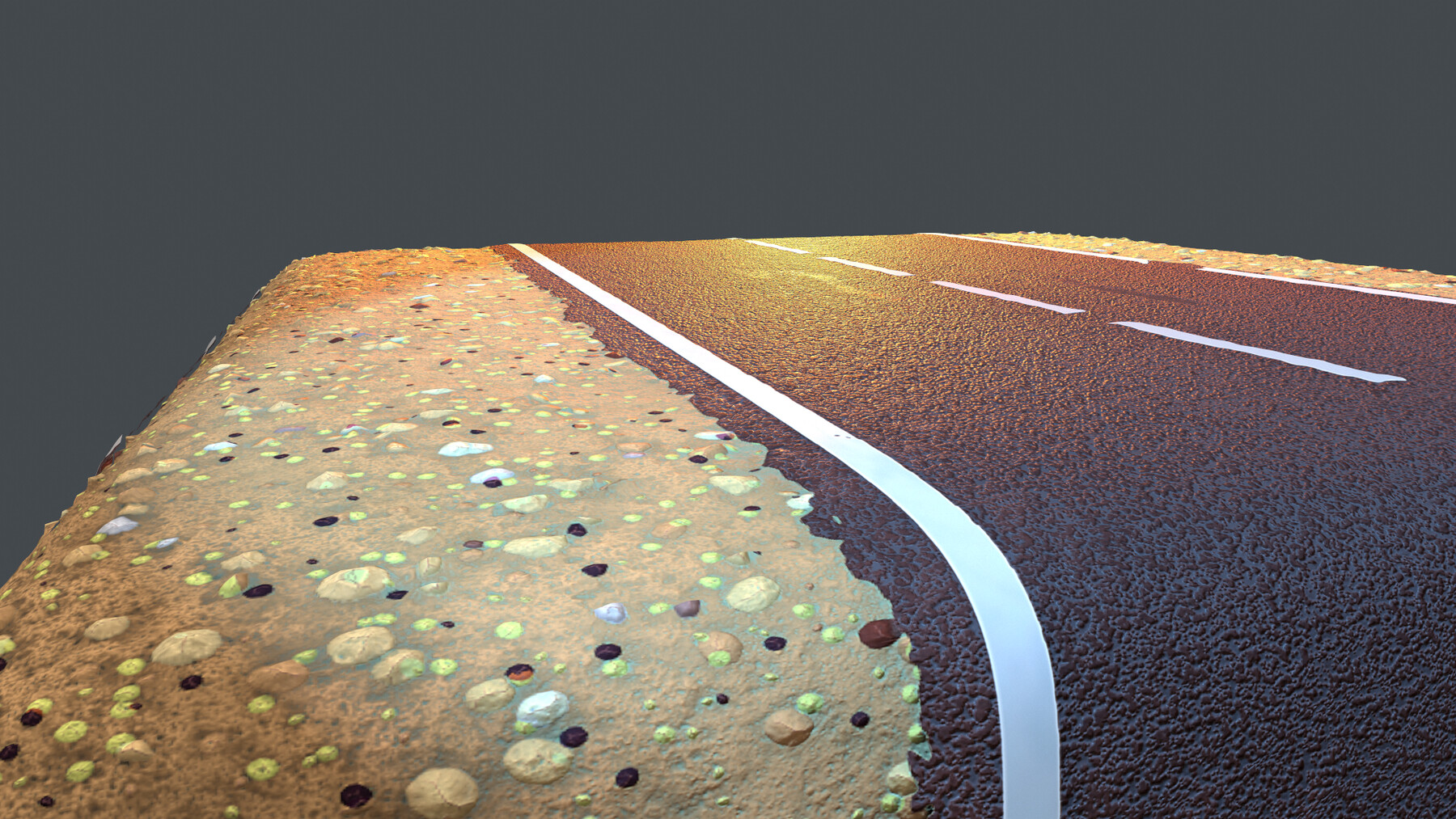 ArtStation - Road Texture Material Procedural (sbsar + 4 PBR texture ...