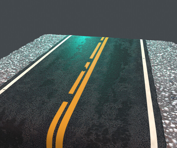 ArtStation - Road Texture Material Procedural (sbsar + 4 PBR texture ...