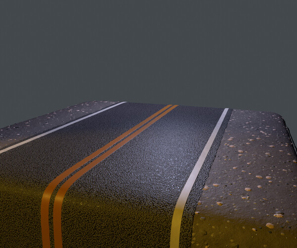 ArtStation - Road Texture Material Procedural (sbsar + 4 PBR texture ...