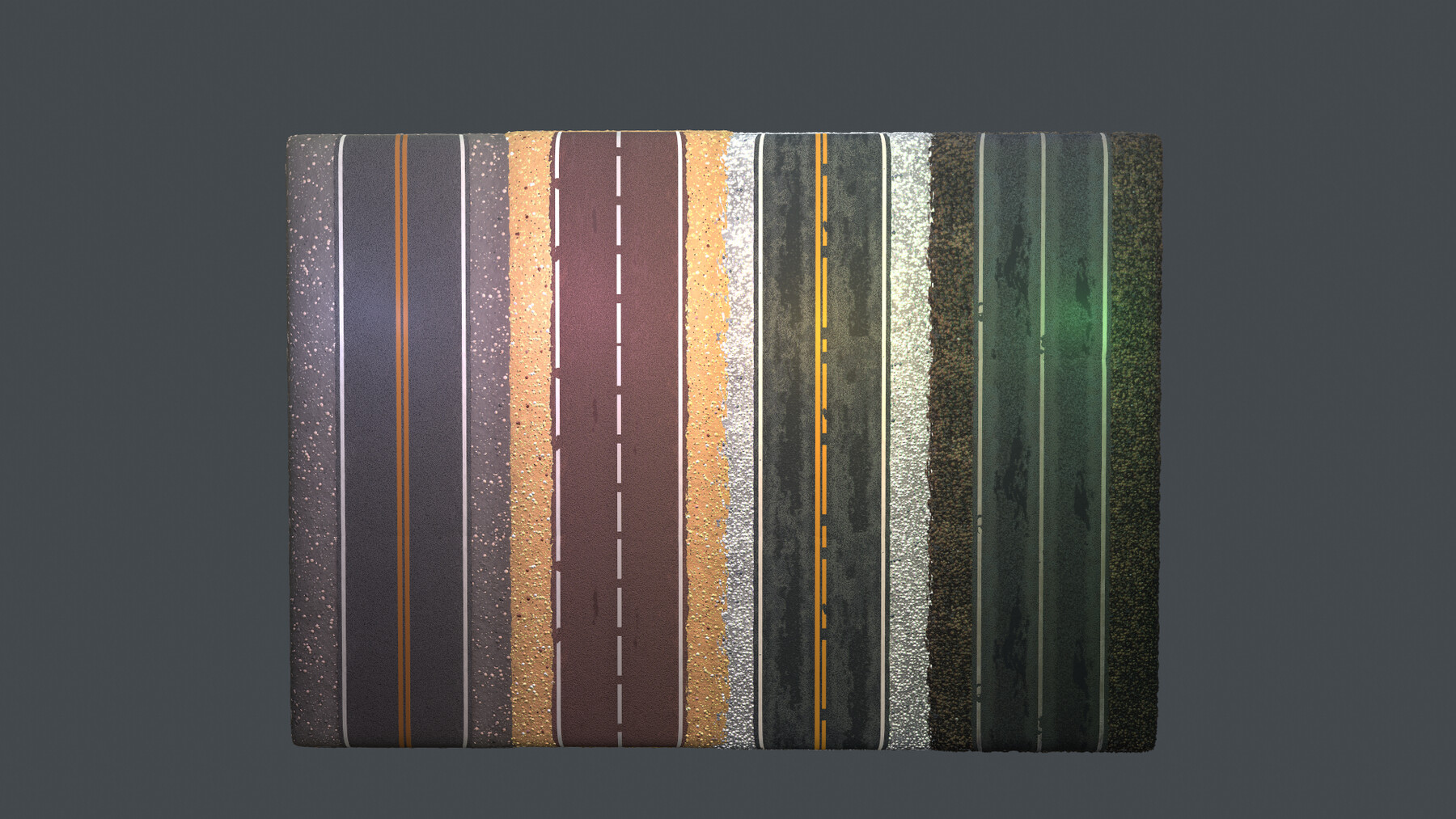 ArtStation - Road Texture Material Procedural (sbsar + 4 PBR texture ...