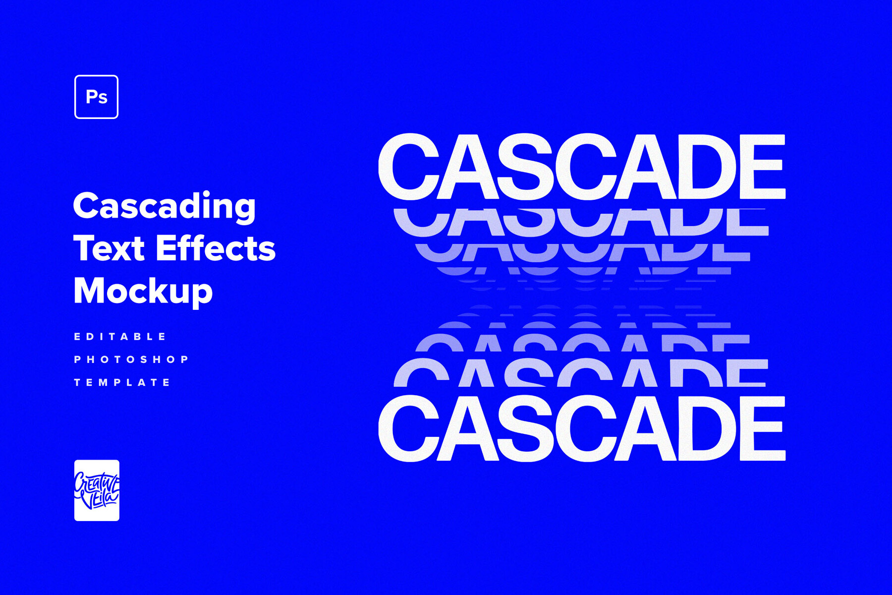 ArtStation - Cascading Distortion Text Effects Mockup | Artworks