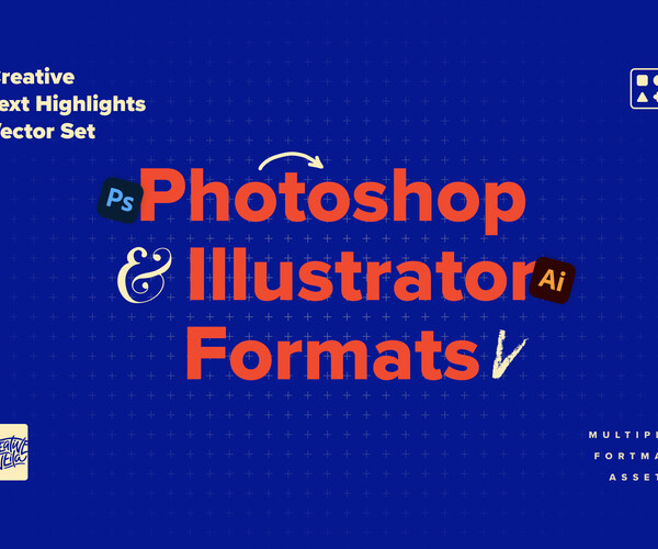 ArtStation - Creative Text Highlights Vector Set | Artworks