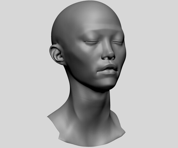 ArtStation - 10 Female Head Models | Resources