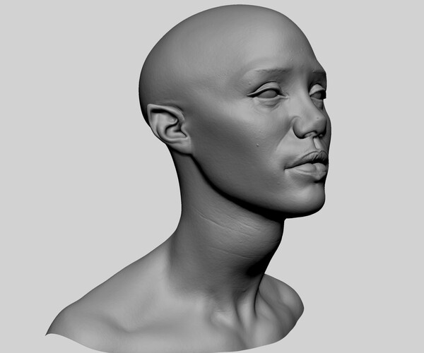 ArtStation - 10 Female Head Models | Resources