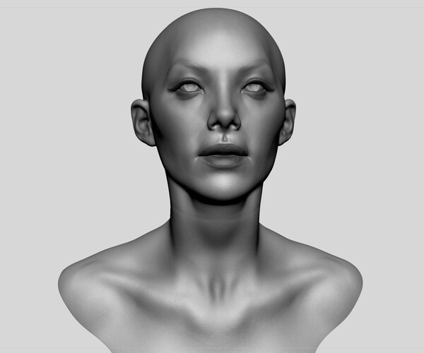 ArtStation - 10 Female Head Models | Resources