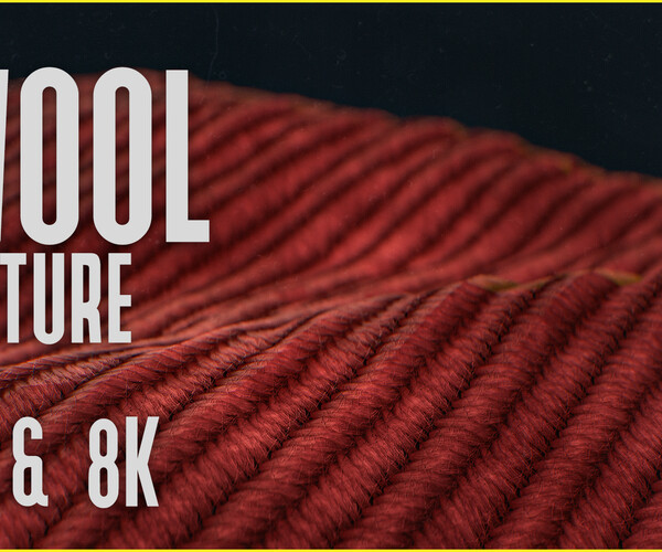 ArtStation - 4K & 8K Wool PBR Material | Resources
