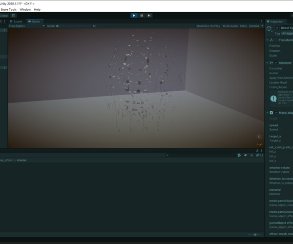 ArtStation - Unity VFX - Mesh Split Effect | Game Assets