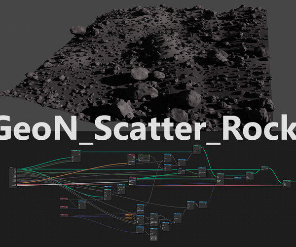 ArtStation - Blender Geometry Nodes Scatter Rocks | Resources