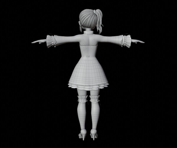 ArtStation - Girl - FULLY RIGGED | Game Assets