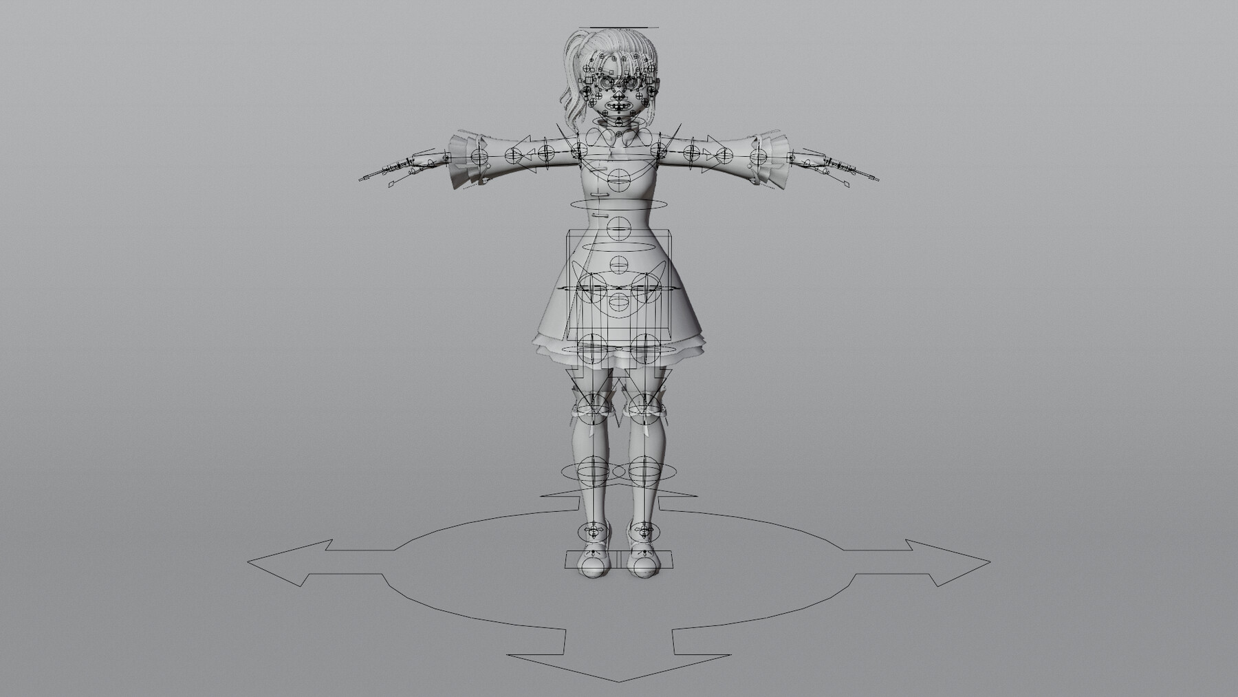 ArtStation - Girl - FULLY RIGGED | Game Assets