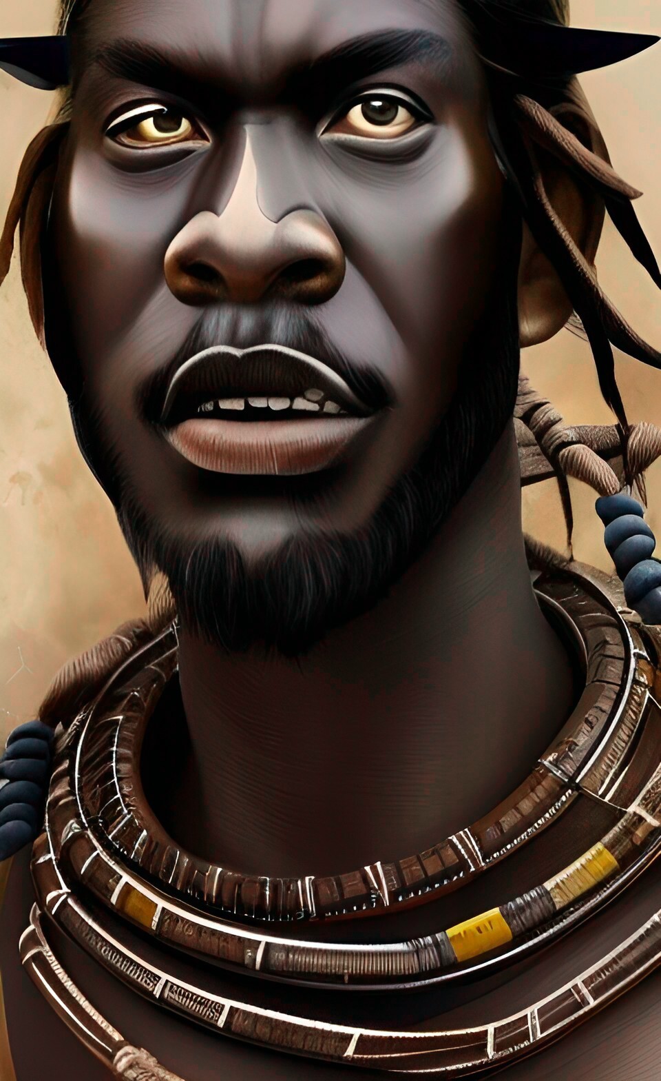 ArtStation - Ogun with large iron spears 13100 jpg pack wombo art | Artworks