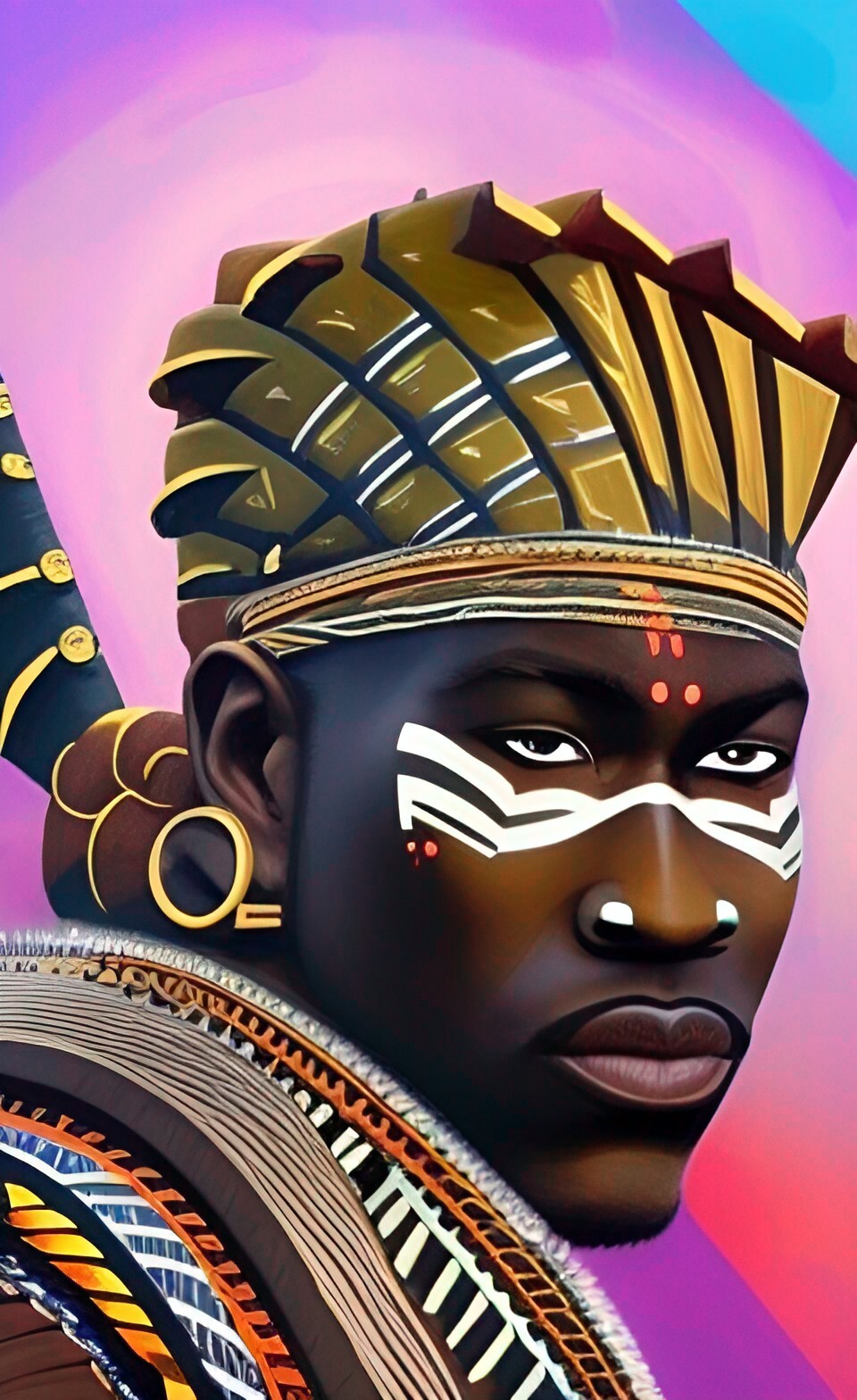 ArtStation - Ogun with large iron spears 13100 jpg pack wombo art | Artworks