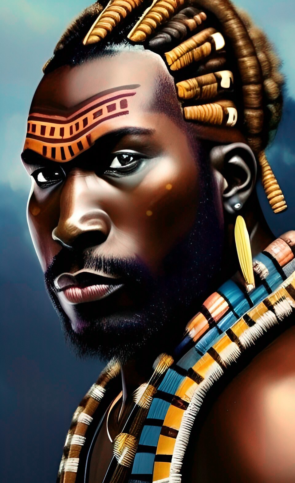 ArtStation - Ogun with large iron spears 13100 jpg pack wombo art | Artworks