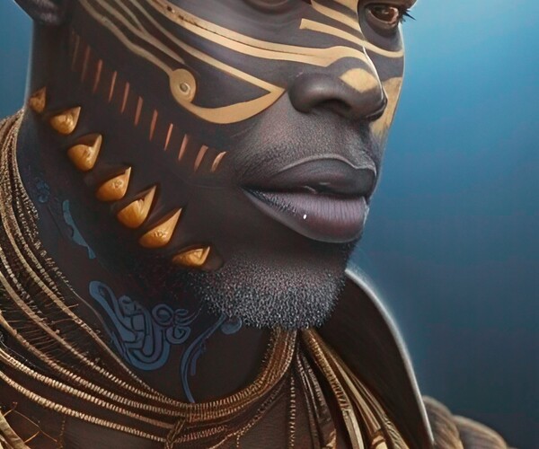 ArtStation - Ogun with large iron spears 13100 jpg pack wombo art | Artworks