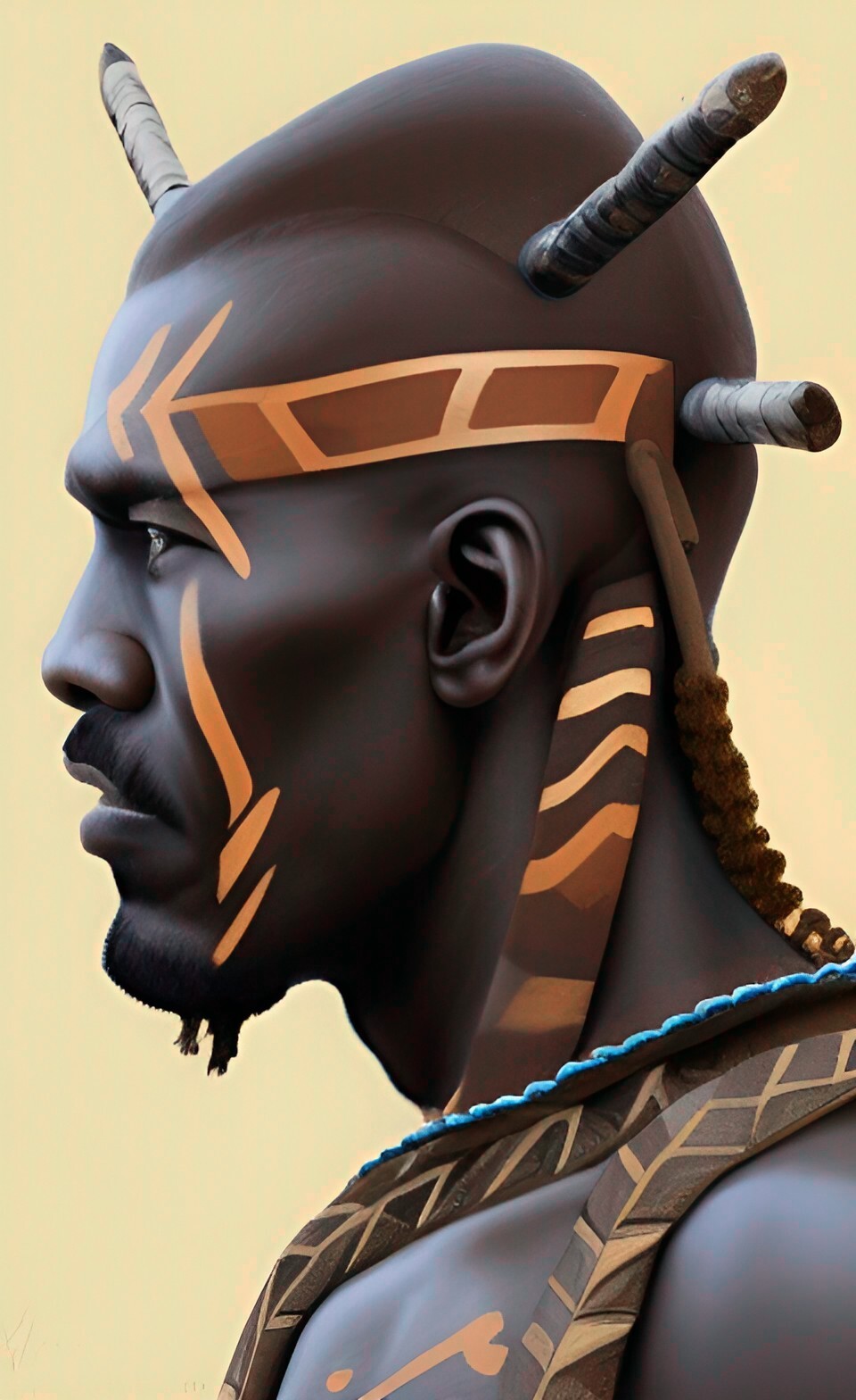 ArtStation - Ogun with large iron spears 13100 jpg pack wombo art | Artworks