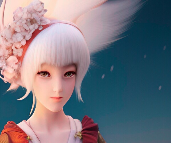 ArtStation - firework festival at riverbank, white hair goddess 6300 ...
