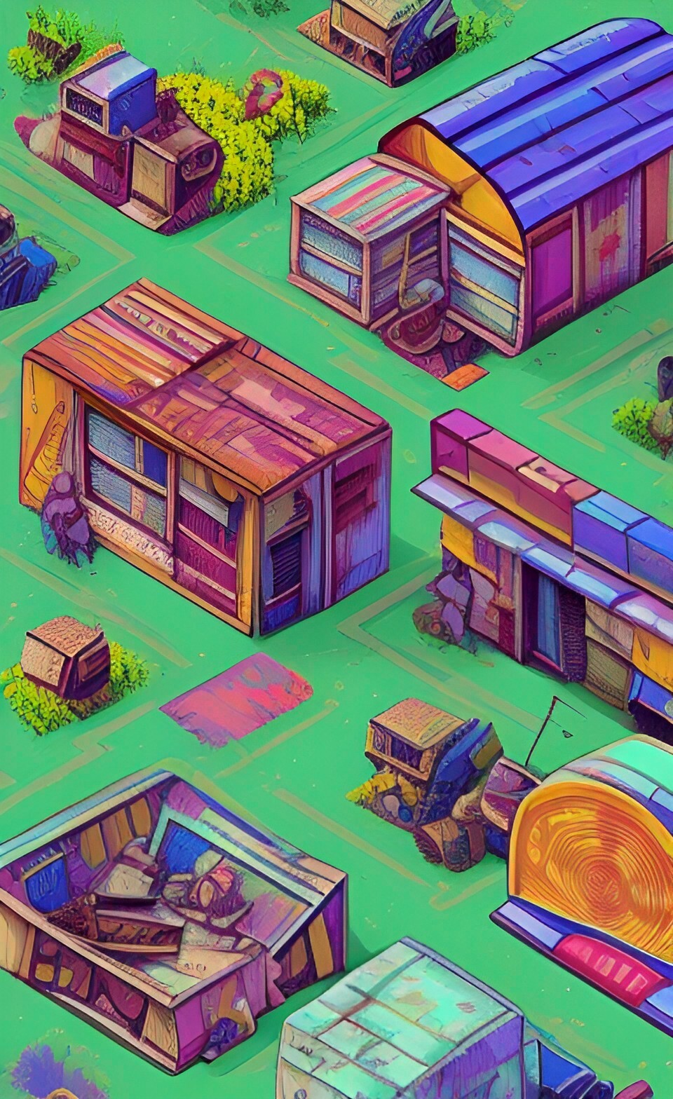 ArtStation - junkyard slum houses and shops 10100 jpg pack wombo art ...