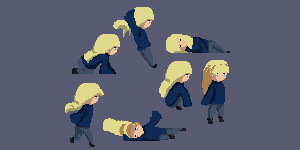 ArtStation - Simple female pixel character | Game Assets