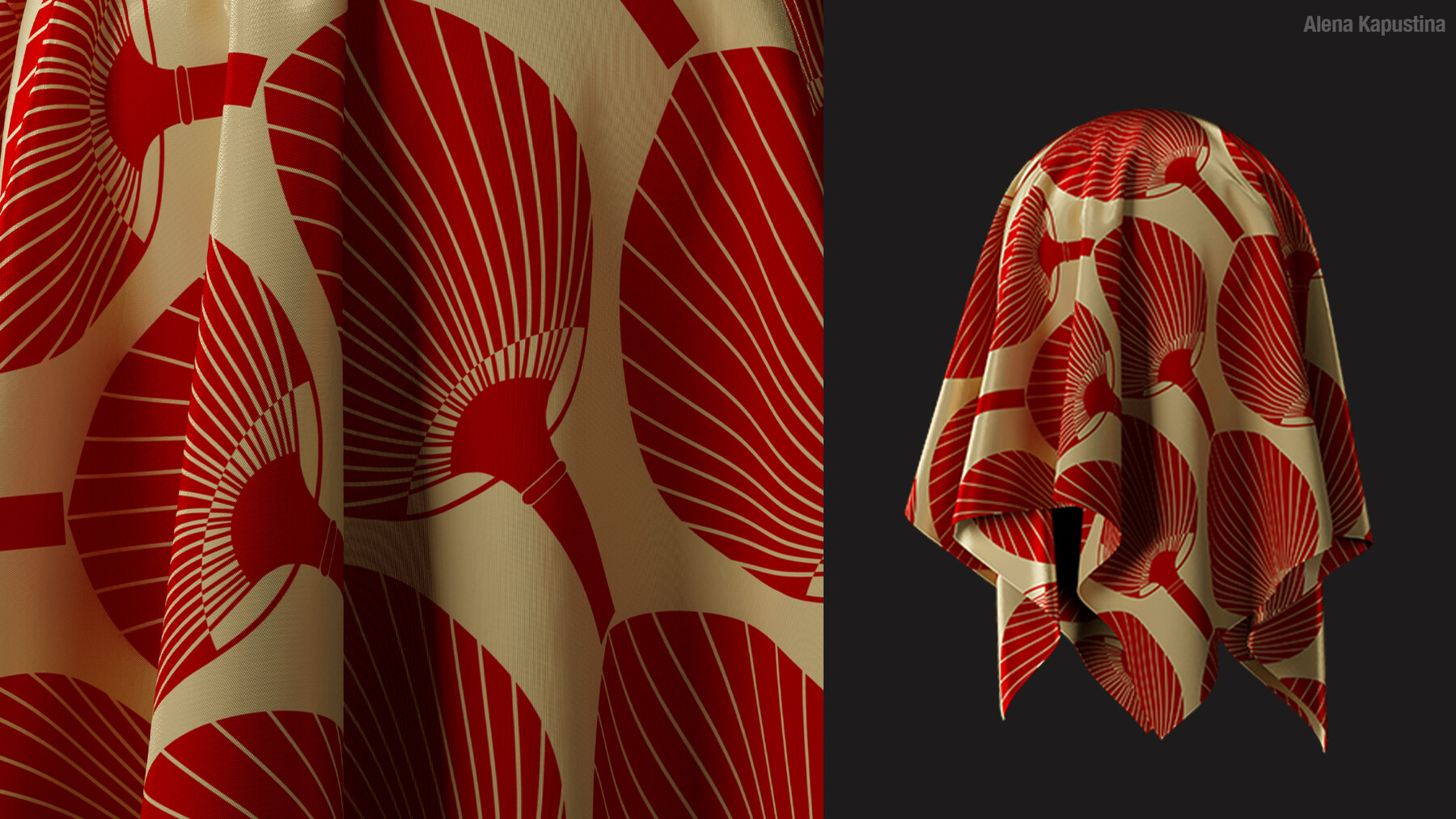 ArtStation - 10 Textures of Japanese traditional fabrics / SBSAR / PNG | Resources