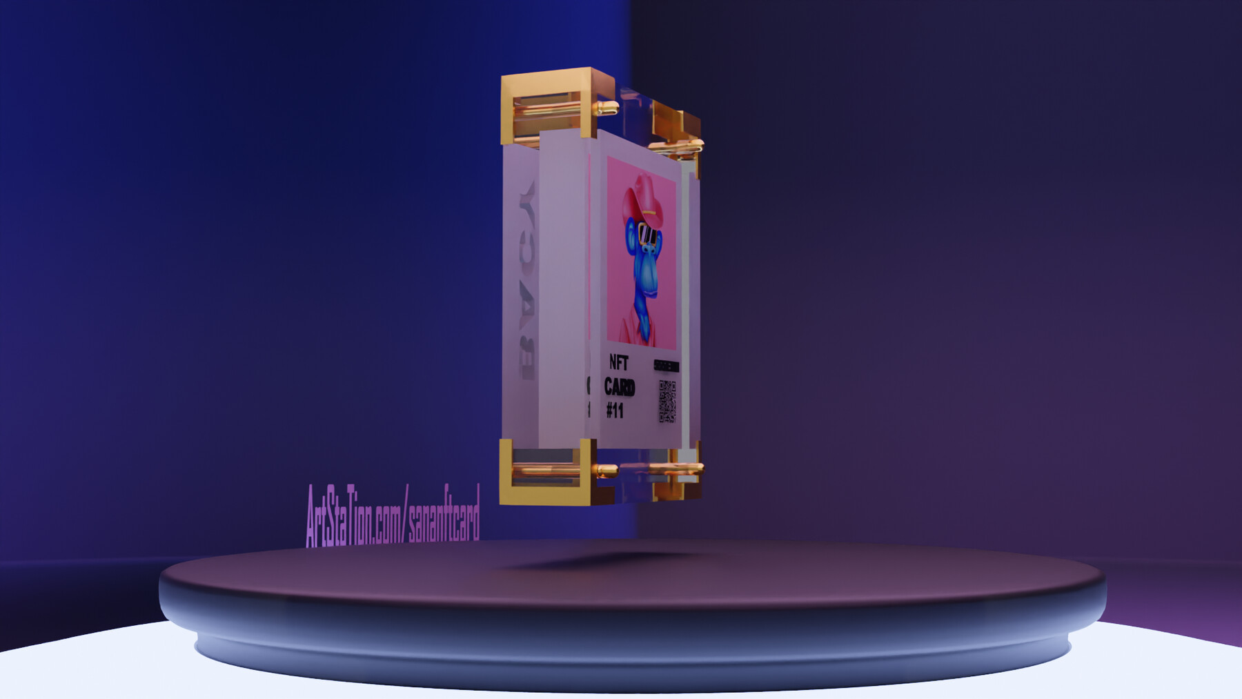 ArtStation - NFT collectible trading card cycles Blender | Artworks